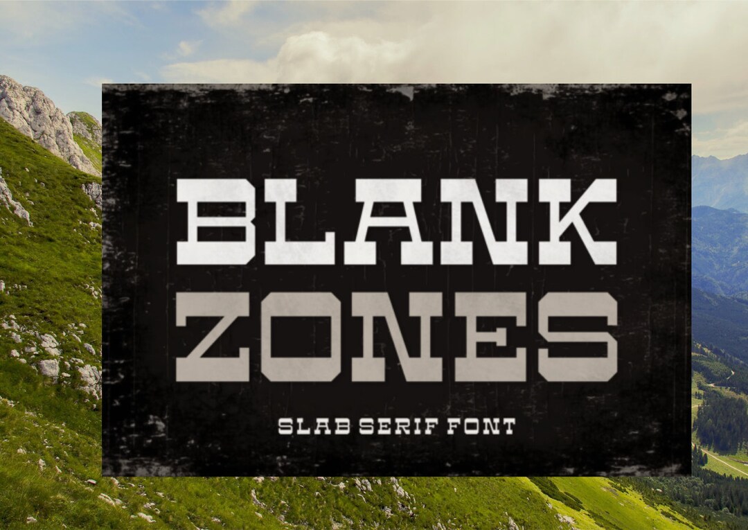 Blank Zones Fonts Slab Serif Font, Quirky Font, Sans Serif Font, Modern ...