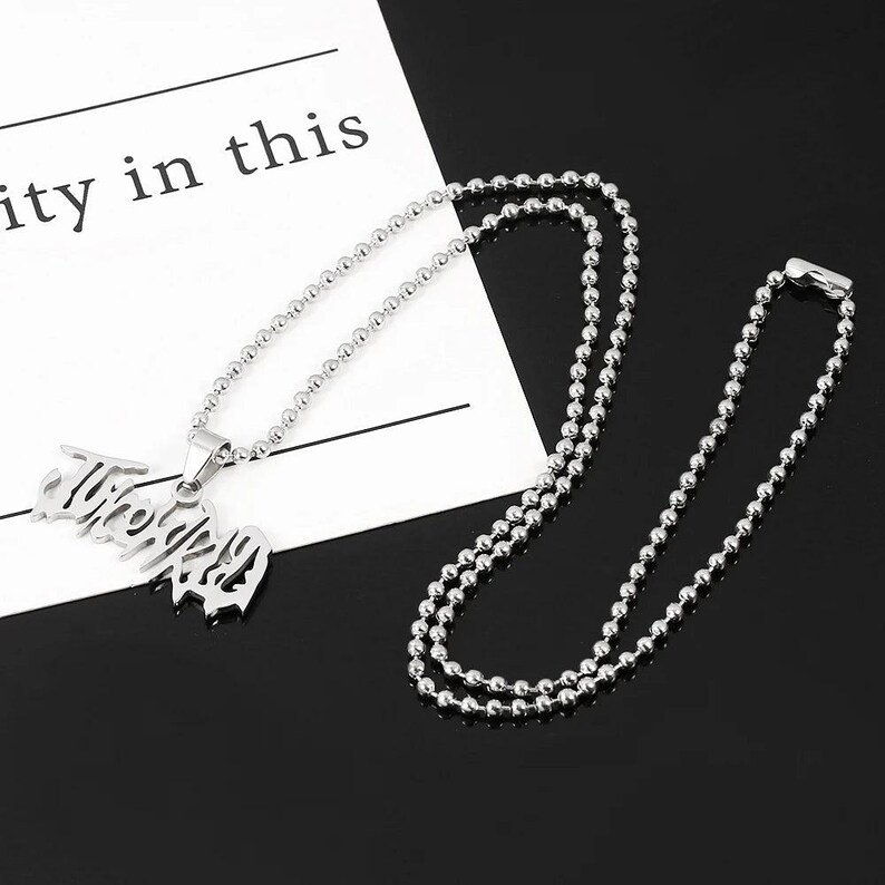 Juice Wrld Pendant Stainless Steel Necklace Hip Hop Rapper Style ...