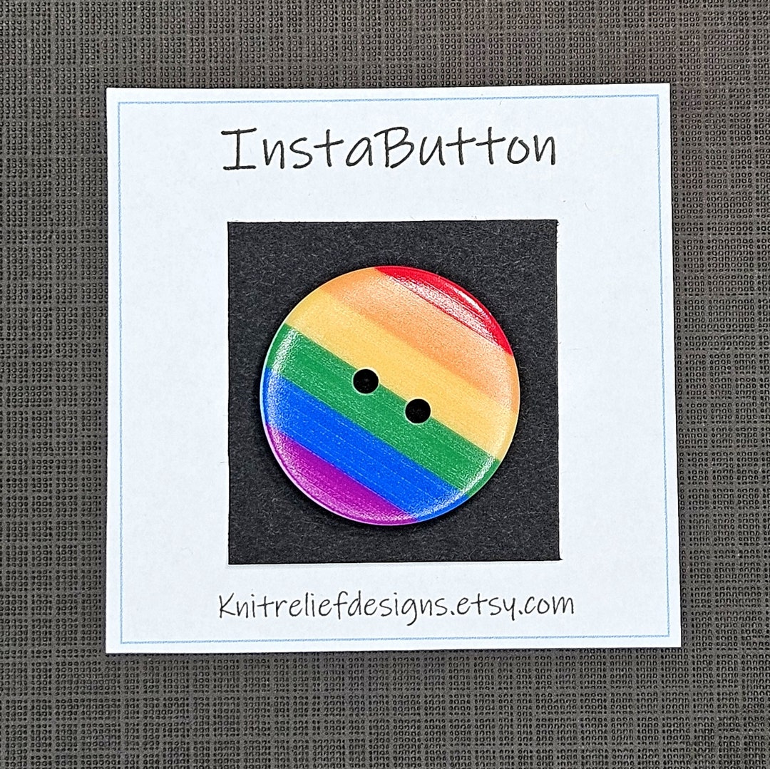 INSTABUTTON Instant Button, Rainbow Shawl Scarf Cowl Button Pin Closure ...
