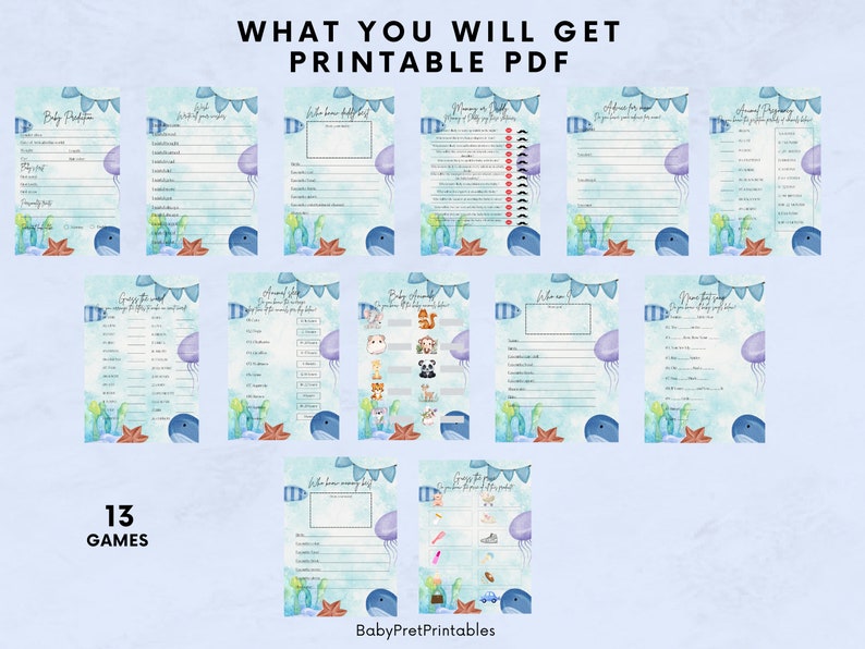 Under the Sea Delights: Baby Shower Games With an Ocean Theme! | Baby ...