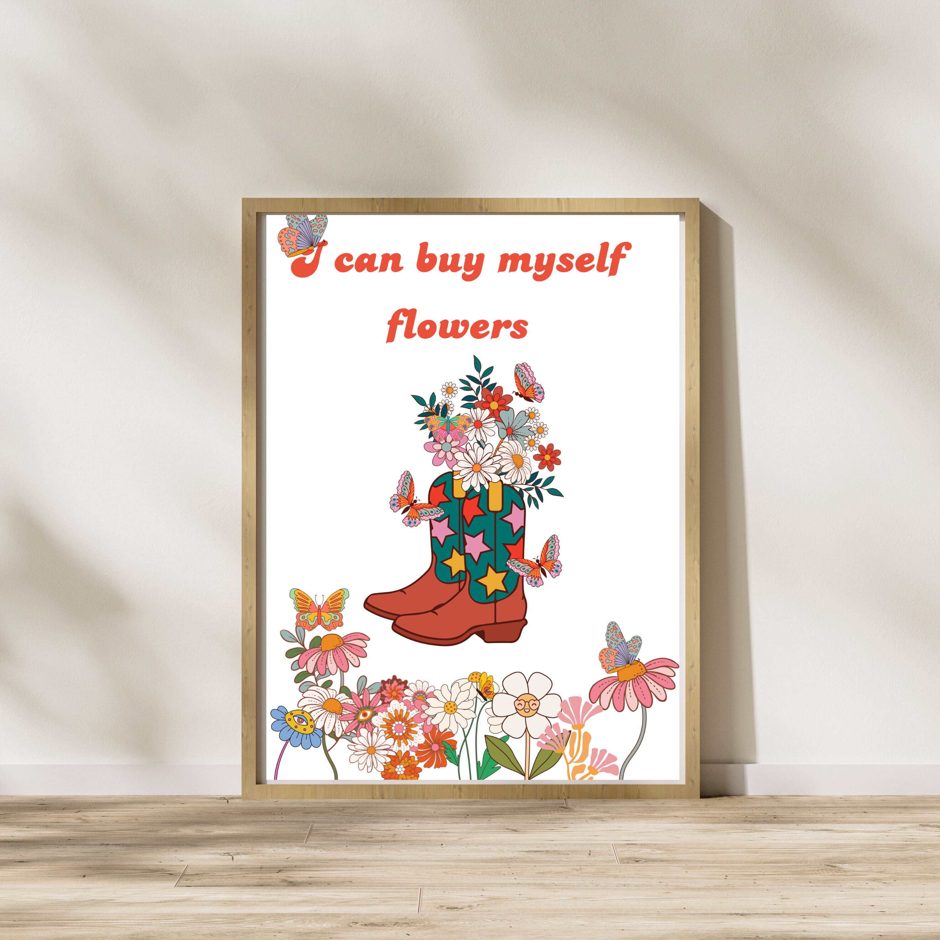 Miley Cyrus Poster Miley Cyrus Fan Art I Can Buy Myself Flowers Poster ...