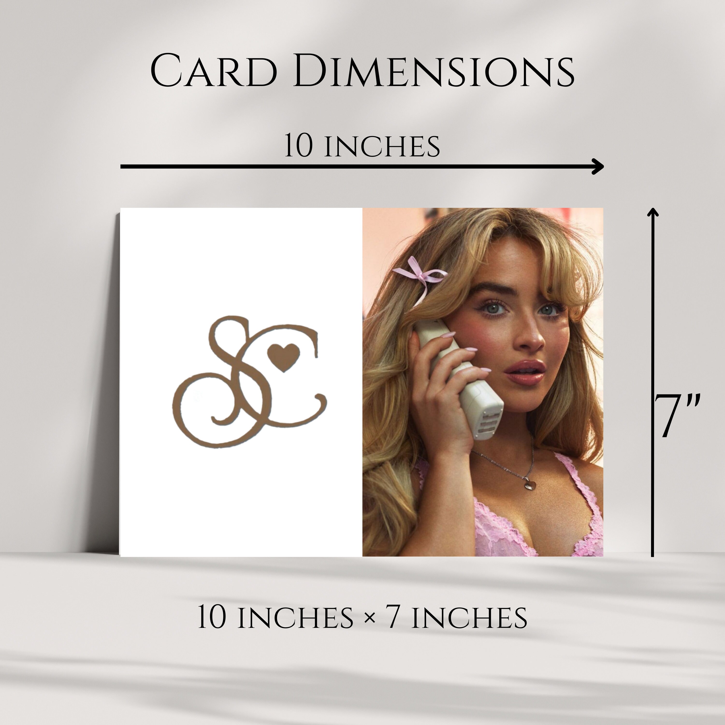 Sabrina Carpenter Birthday Card Sabrina Carpenter Christmas Card Short ...