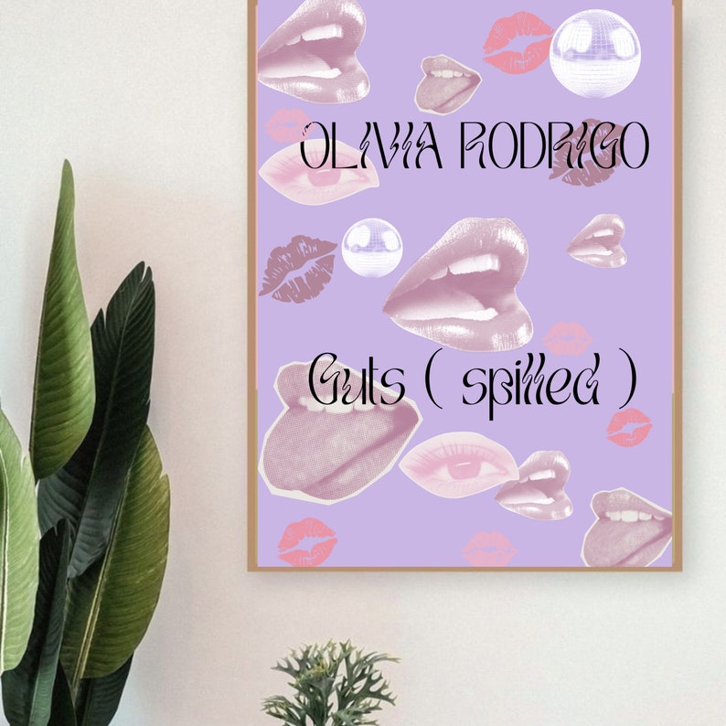 Olivia Rodrigo GUTS Album Poster Bundle | Set of 4 Olivia Rodrigo Wall ...