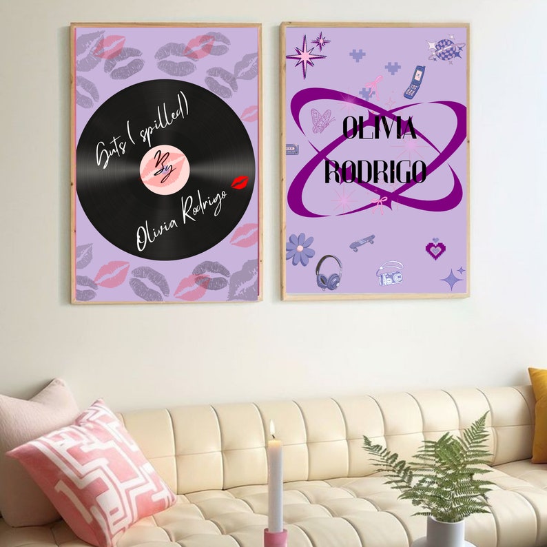 Olivia Rodrigo GUTS Album Poster Bundle | Set of 6 Olivia Rodrigo Wall ...