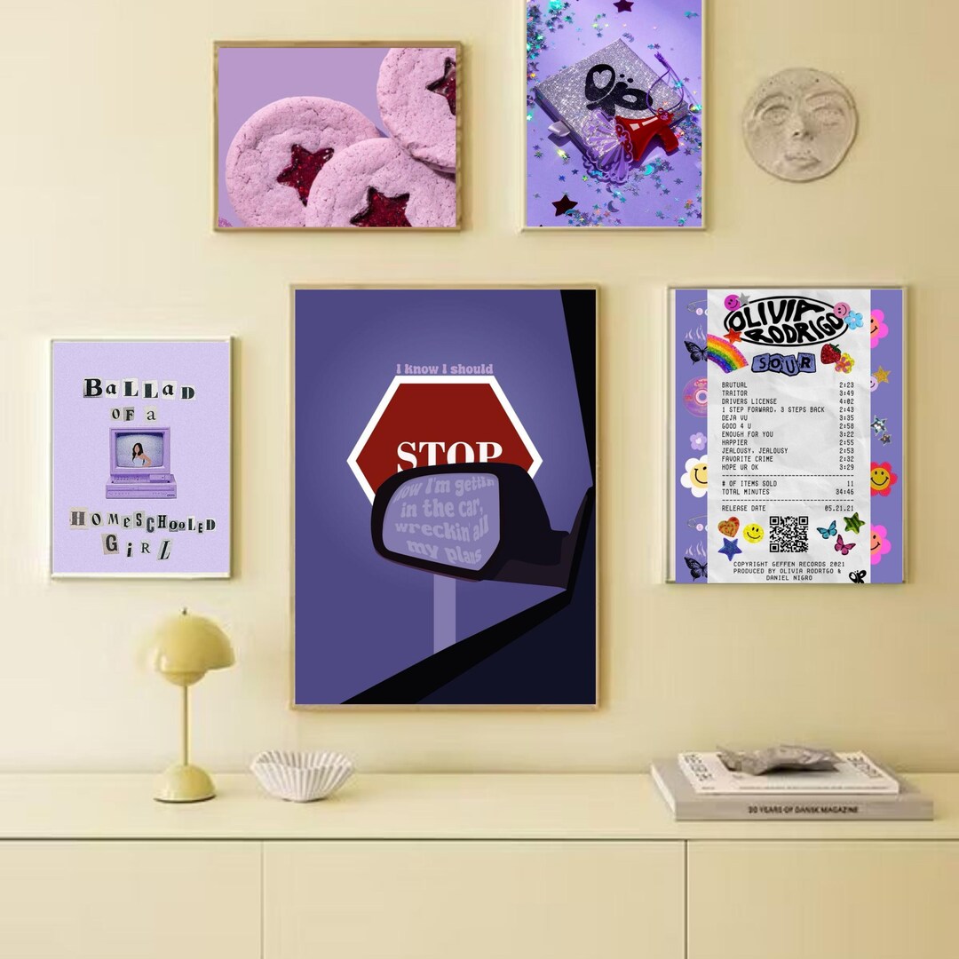 Olivia Rodrigo GUTS Album Poster Bundle | Set of 5 Olivia Rodrigo Wall ...