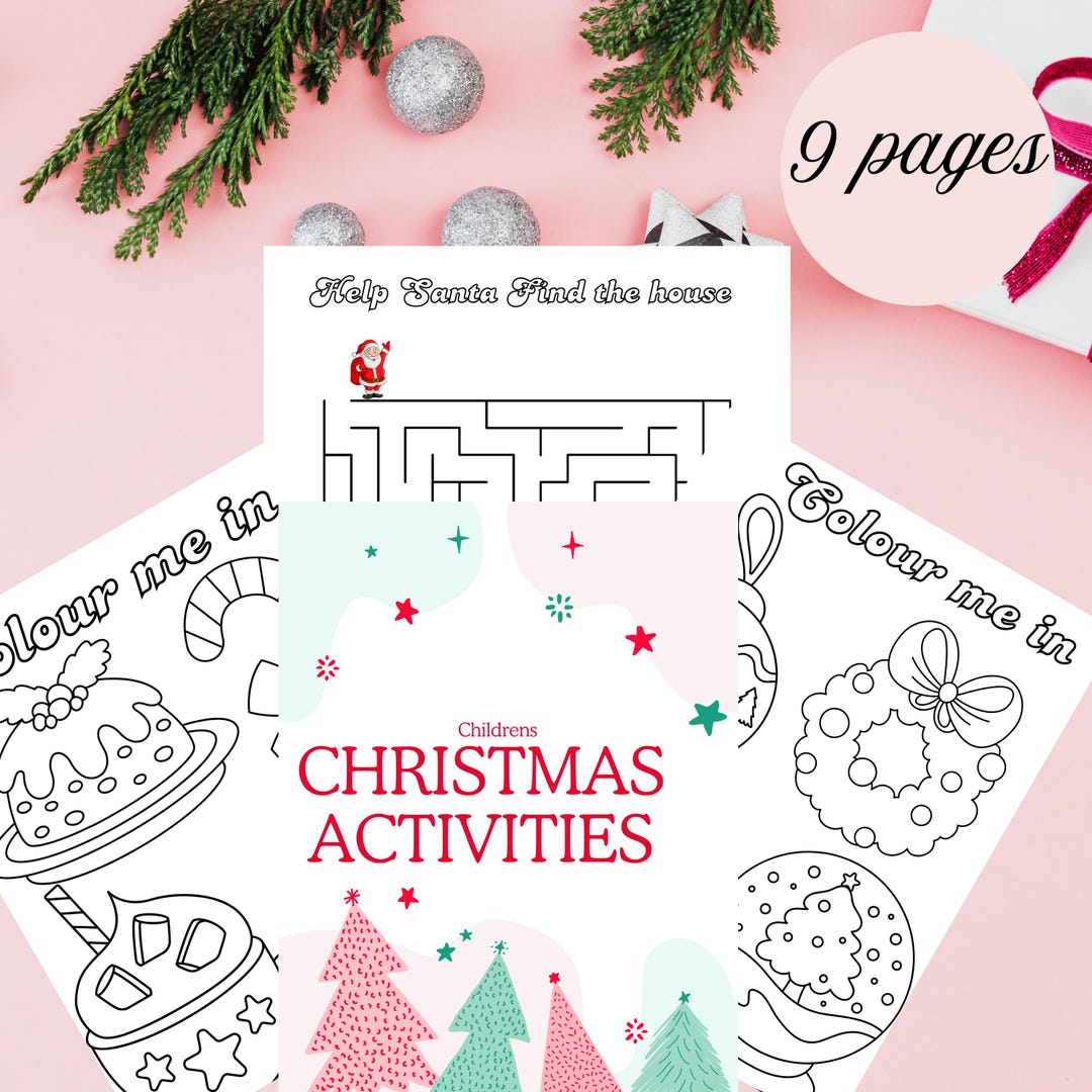 Kids Christmas Game Bundle , Holiday Kids Games , Printable Christmas ...