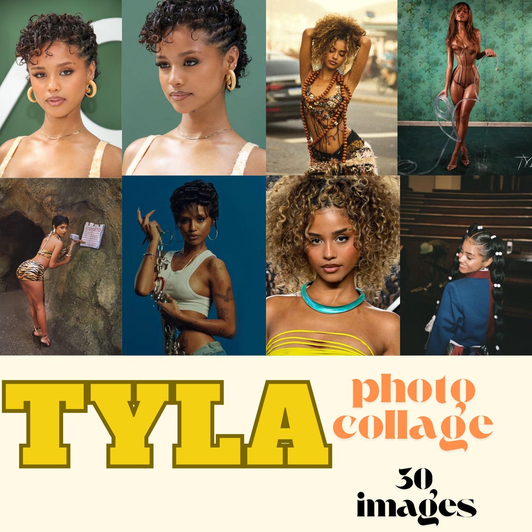 Tyla Wall Art Collage Tyla Fan Wall Art Tyla Birthday Gift Tyla ...