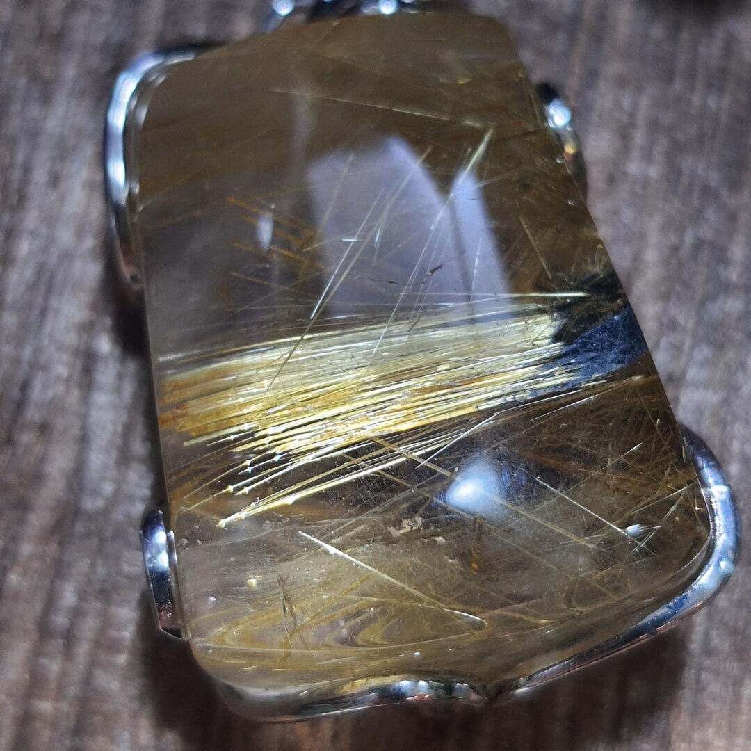 Golden Rutilated Quartz Pendant, Designer Pendant, Relationship Pendant ...