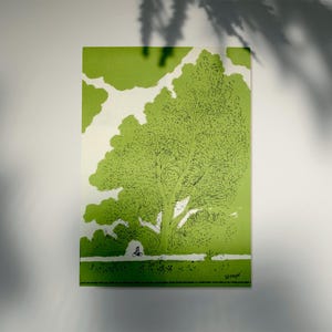 Tree Drawing Print, Vintage Tree Drawing Enhanced, Printable Tree Art ...