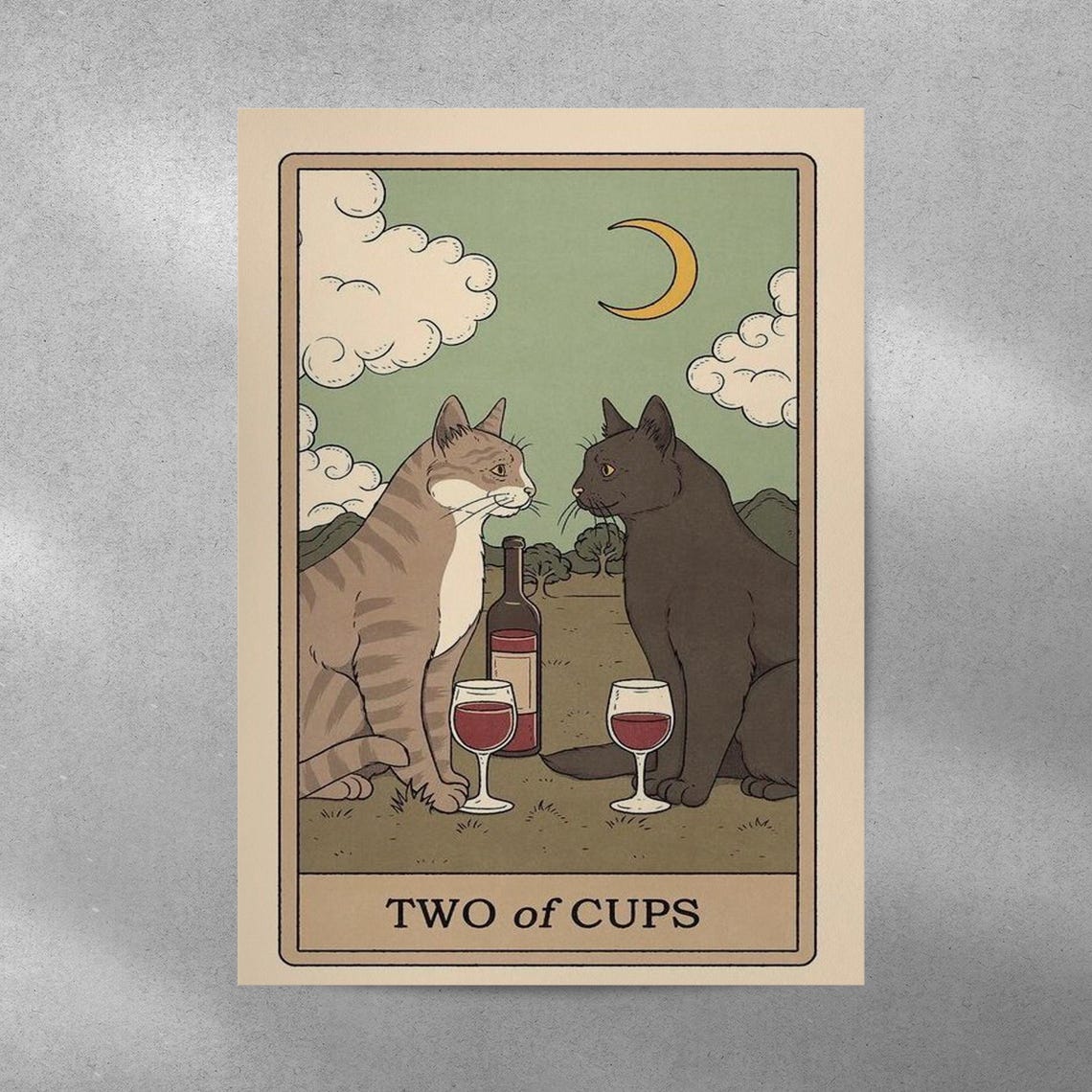 Cat Wall Art Print Digital Download - Funny Cat Poster, Cute Kitten ...