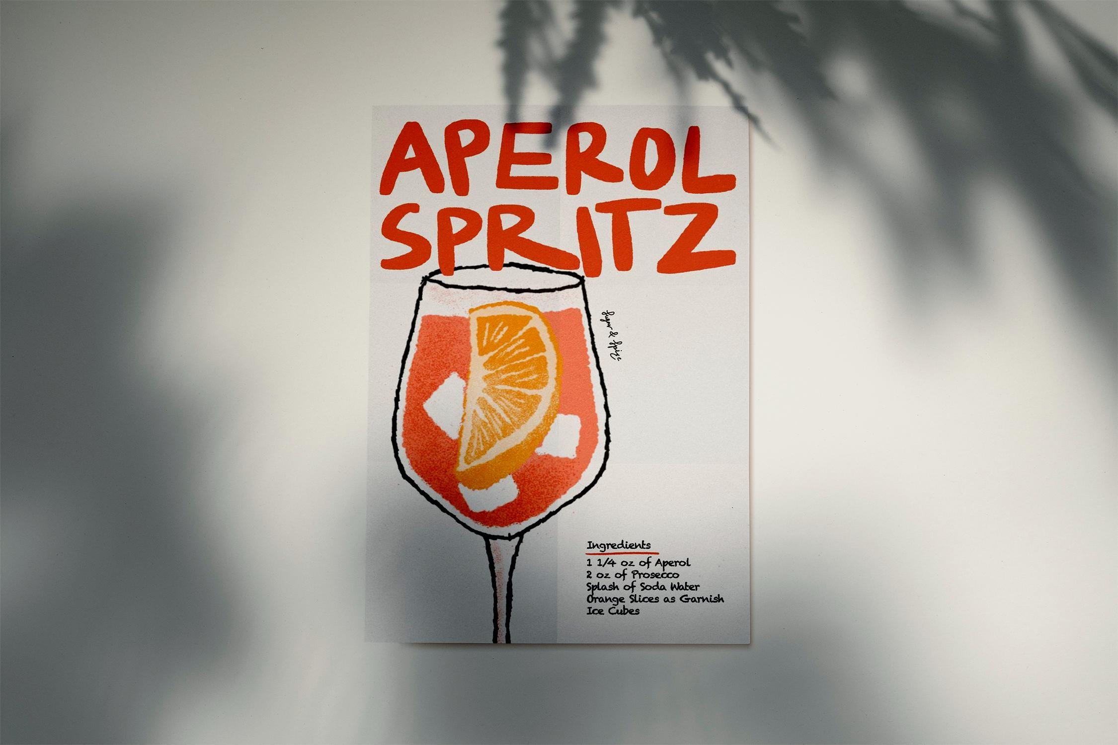 Aperol Spritz Poster, Aperol Spritz Decor, Aperol Spritz Poster, Retro ...
