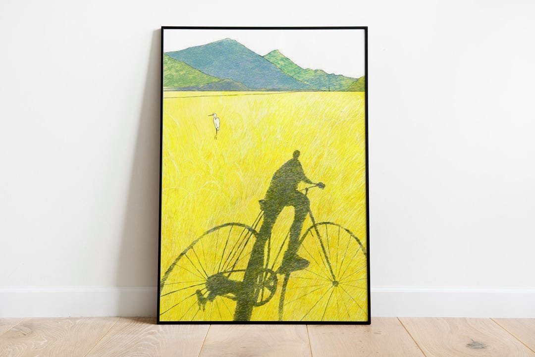 Japanese Rice Field Poster - Ricefield Landscape Poster, , Japan Art ...
