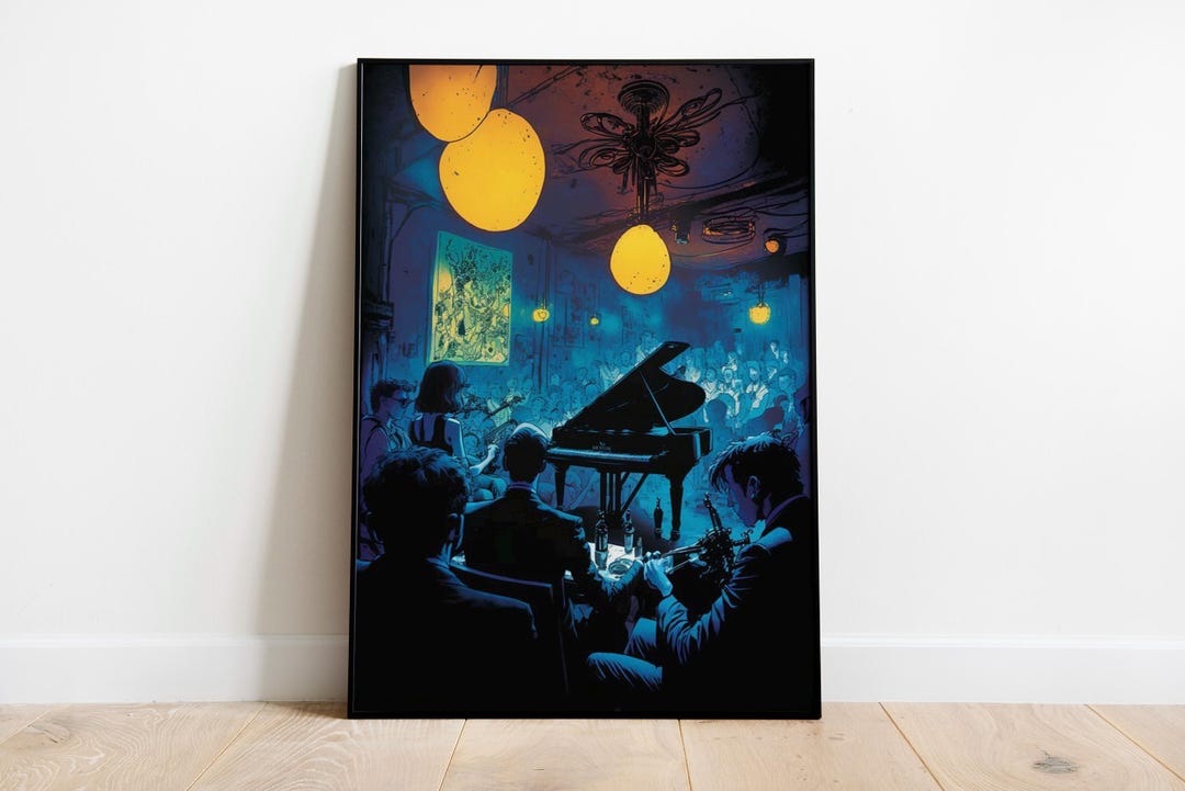 Retro Music Wall Art Poster, Groovy Poster, Printable Design, Music ...