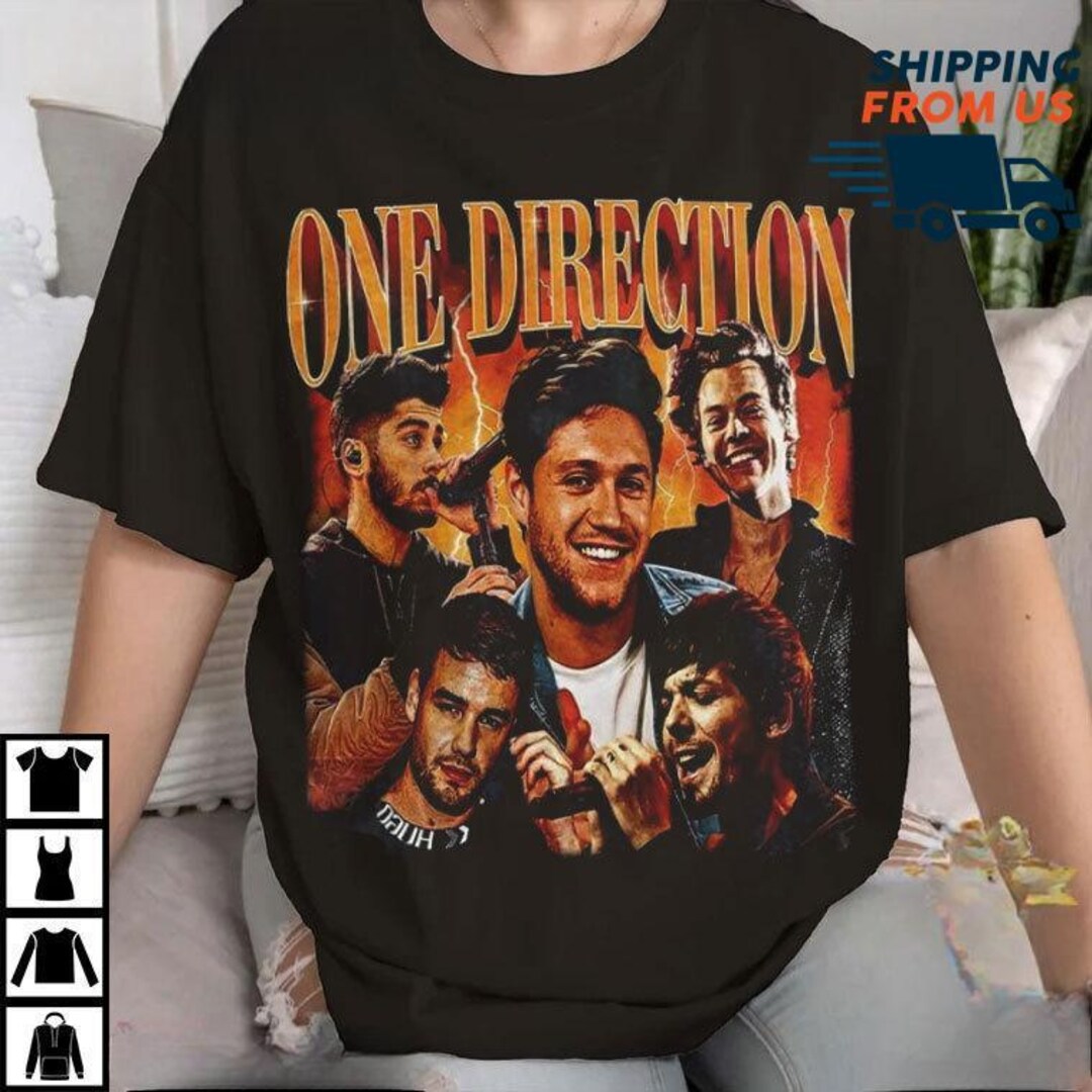 One Direction T-shirt, 1D Band Shirt Gift for Fan, Music Tour Shirt ...