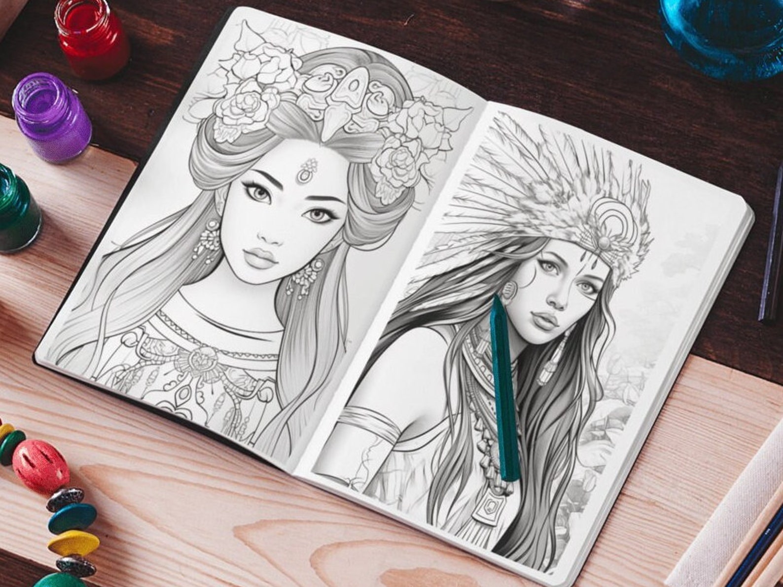 Aura Crowns: 44 Mindful Coloring Posters for Self-expression ...