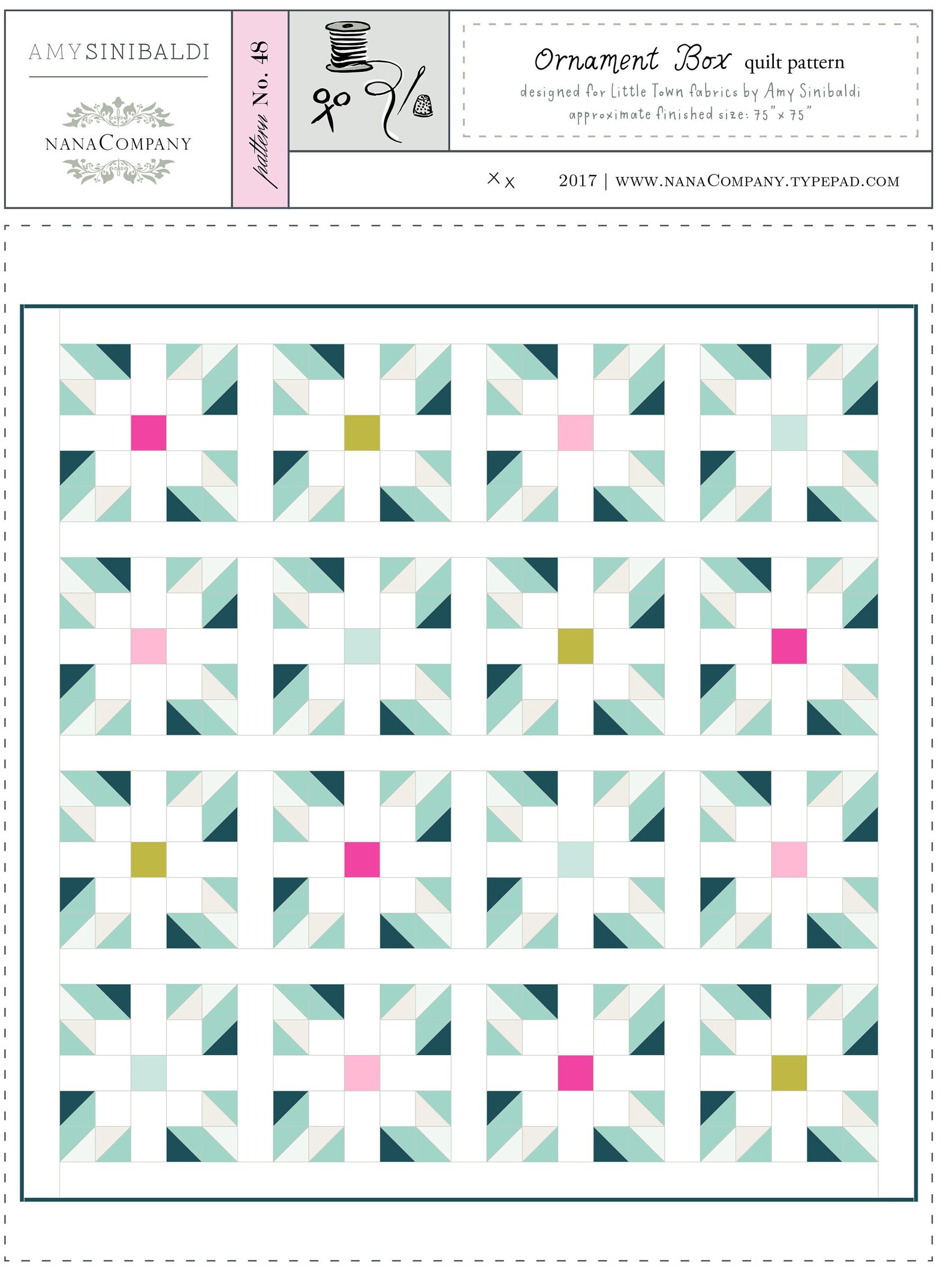 Ornament Box Quilt PDF Pattern - Etsy