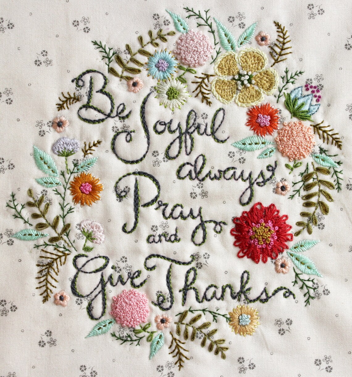 Be Joyful Embroidery Pattern PDF - Etsy
