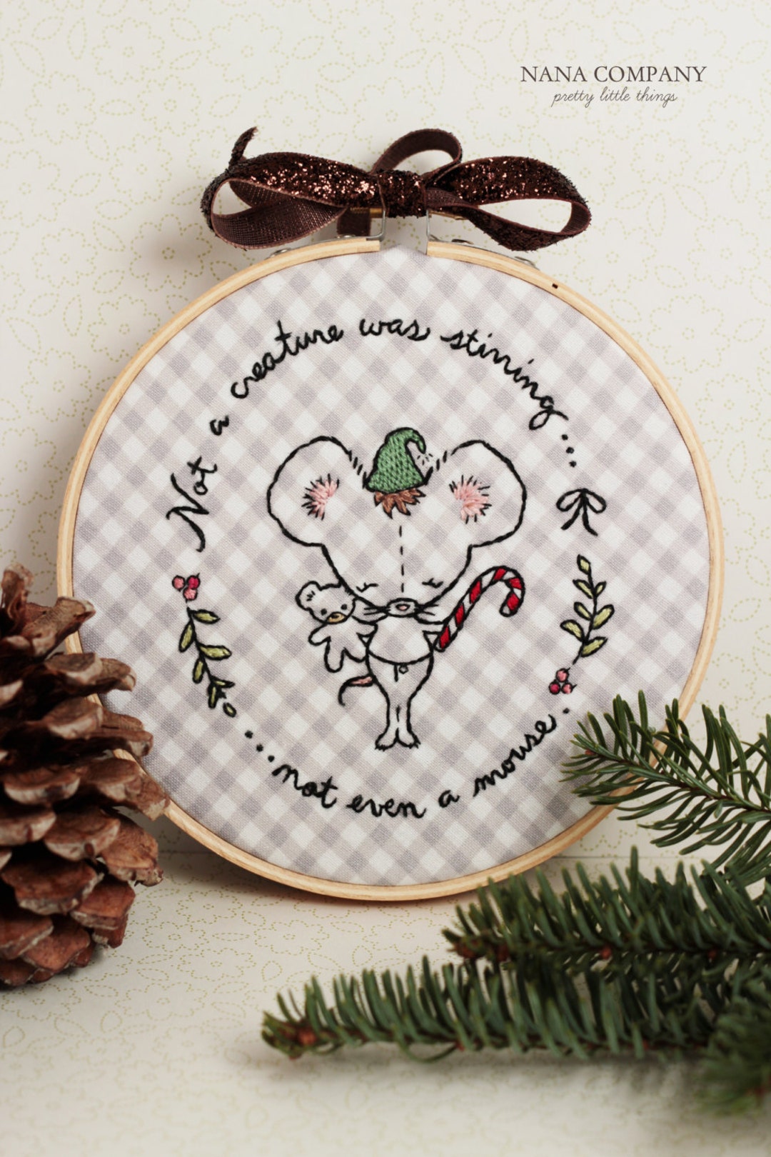 Not Even a Mouse! Embroidery Pattern PDF - Etsy
