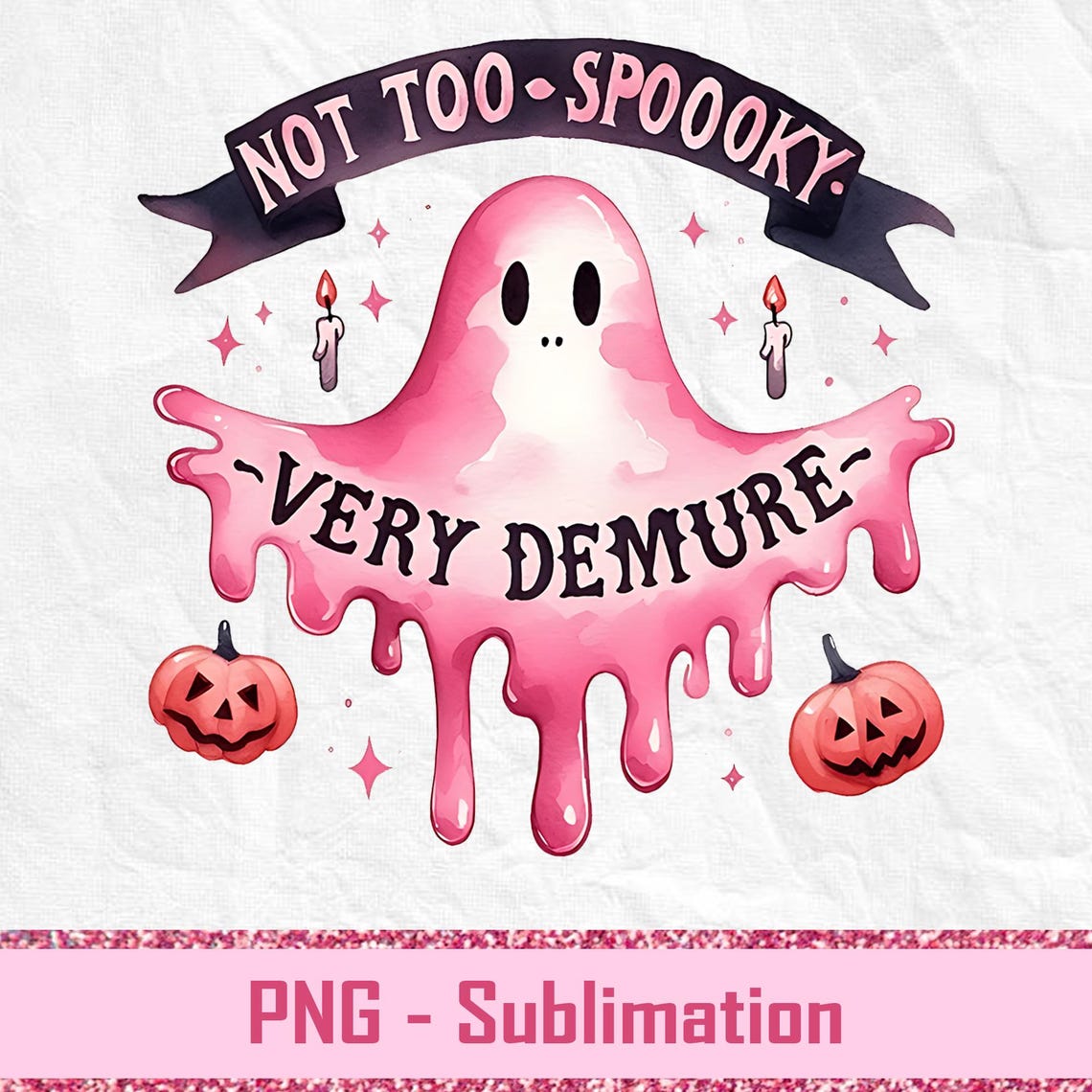 Not Too Spooky Very Demure PNG, Funny Gen Z Trendy PNG, Very Spooky ...
