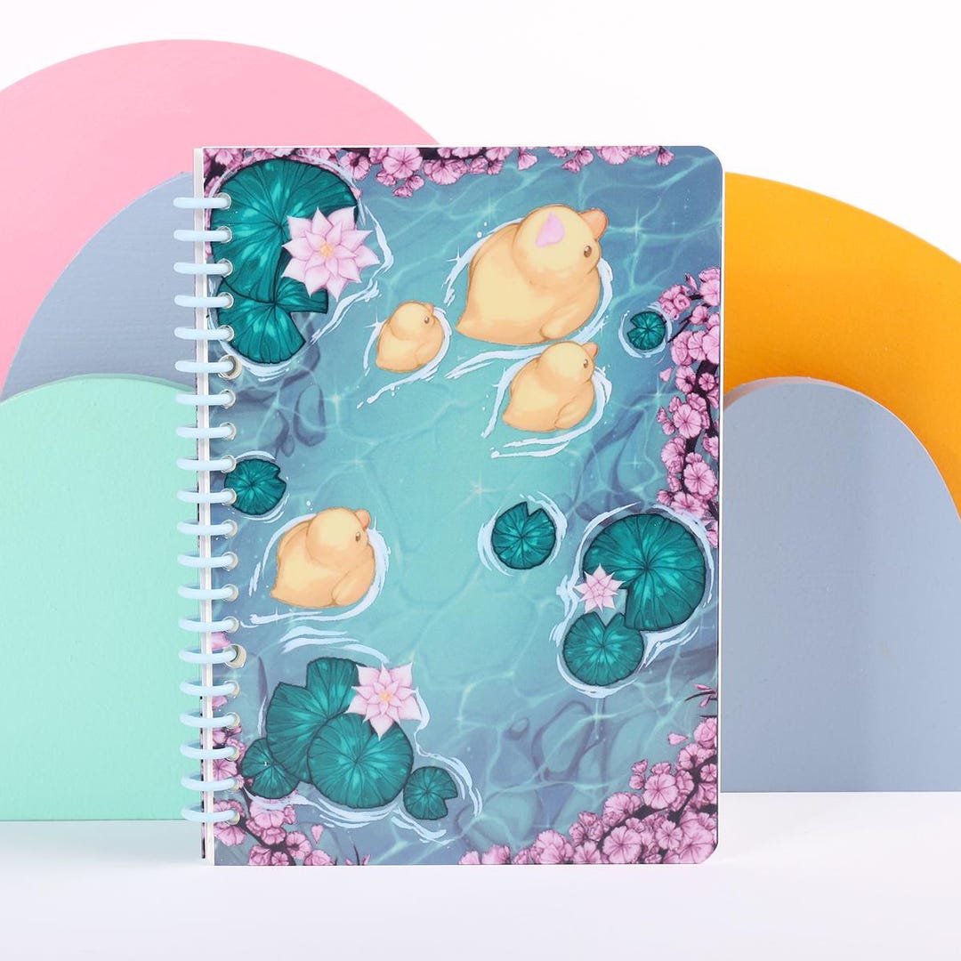 Duck Notebook | Double Sided/different Designs | -ducks and Koi Fish ...