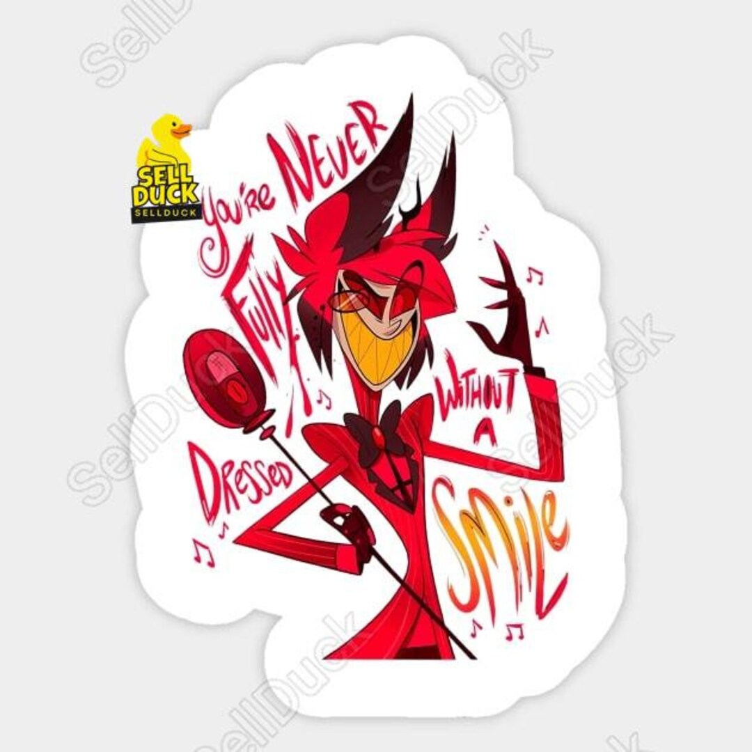 Alastor Sticker, Hazbin Hotel Sticker, Alastor Hazbin Hotel Decal ...