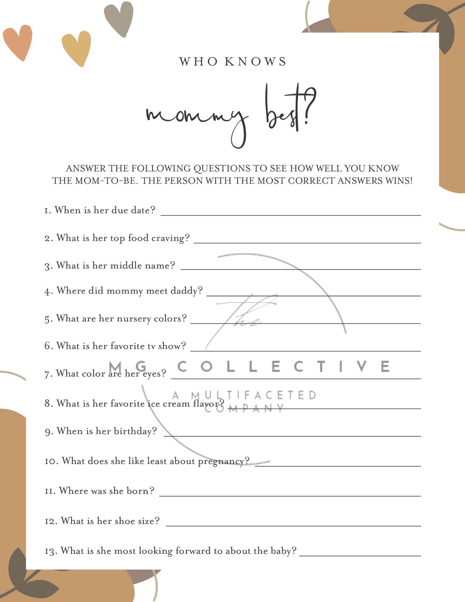 Editable Baby Shower Game Activity Magazine Template - Etsy