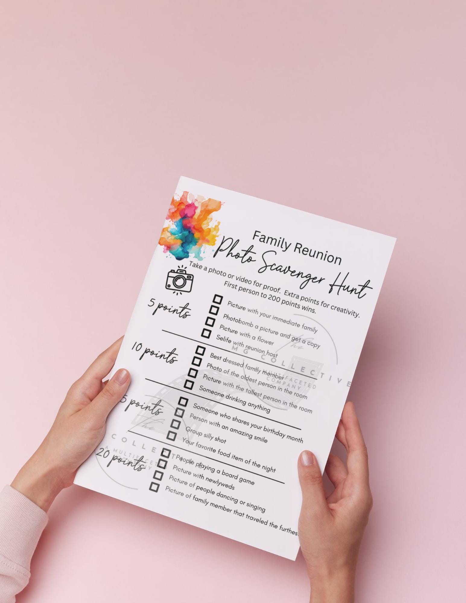 Family Reunion Photo Scavenger Hunt - Etsy