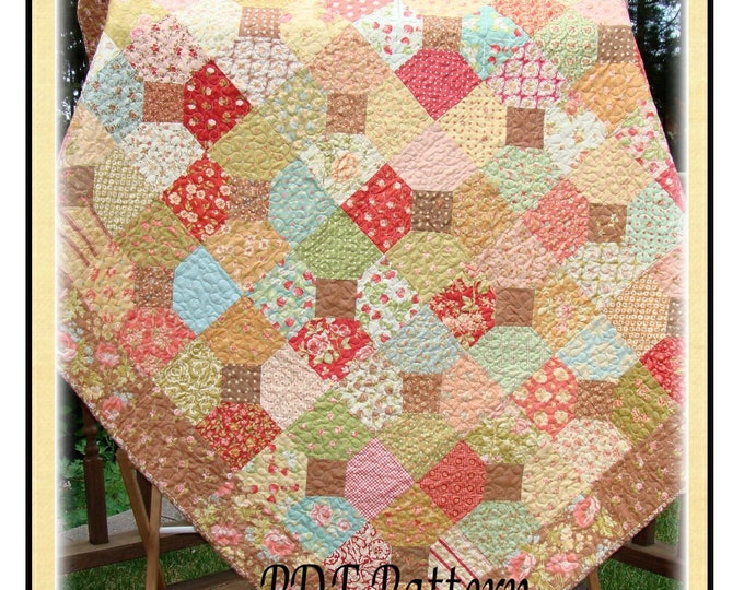 PDF Quilt Pattern Tangled Trellis Charm Square Quilt - Etsy