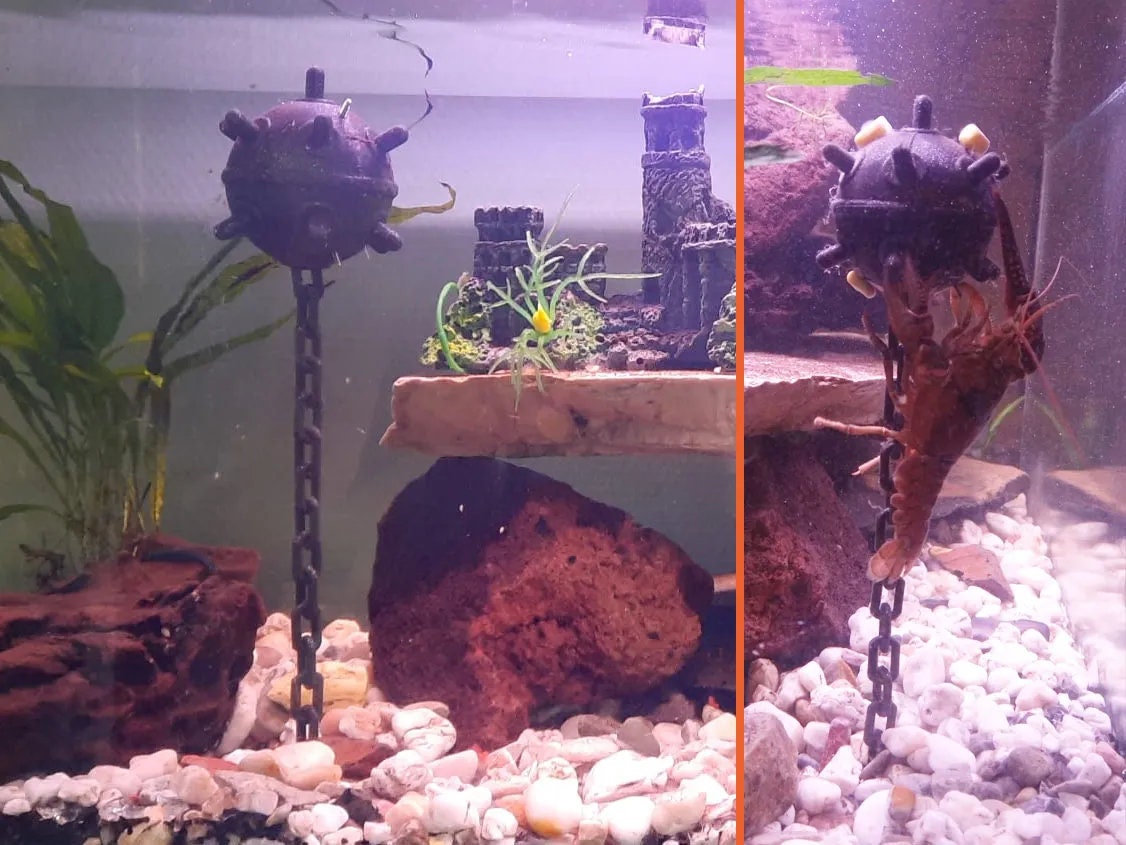 Floating Sea Mine / Aquarium Decoration / Fish Tank Decor / Betta ...