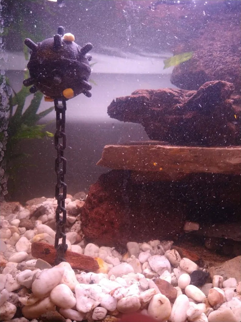 Floating Sea Mine / Aquarium Decoration / Fish Tank Decor / Betta ...