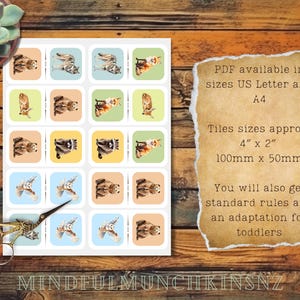 Woodland Animals Dominoes | Printable Dominoes for Toddlers ...