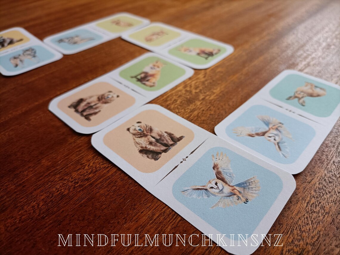 Woodland Animals Dominoes | Printable Dominoes for Toddlers ...