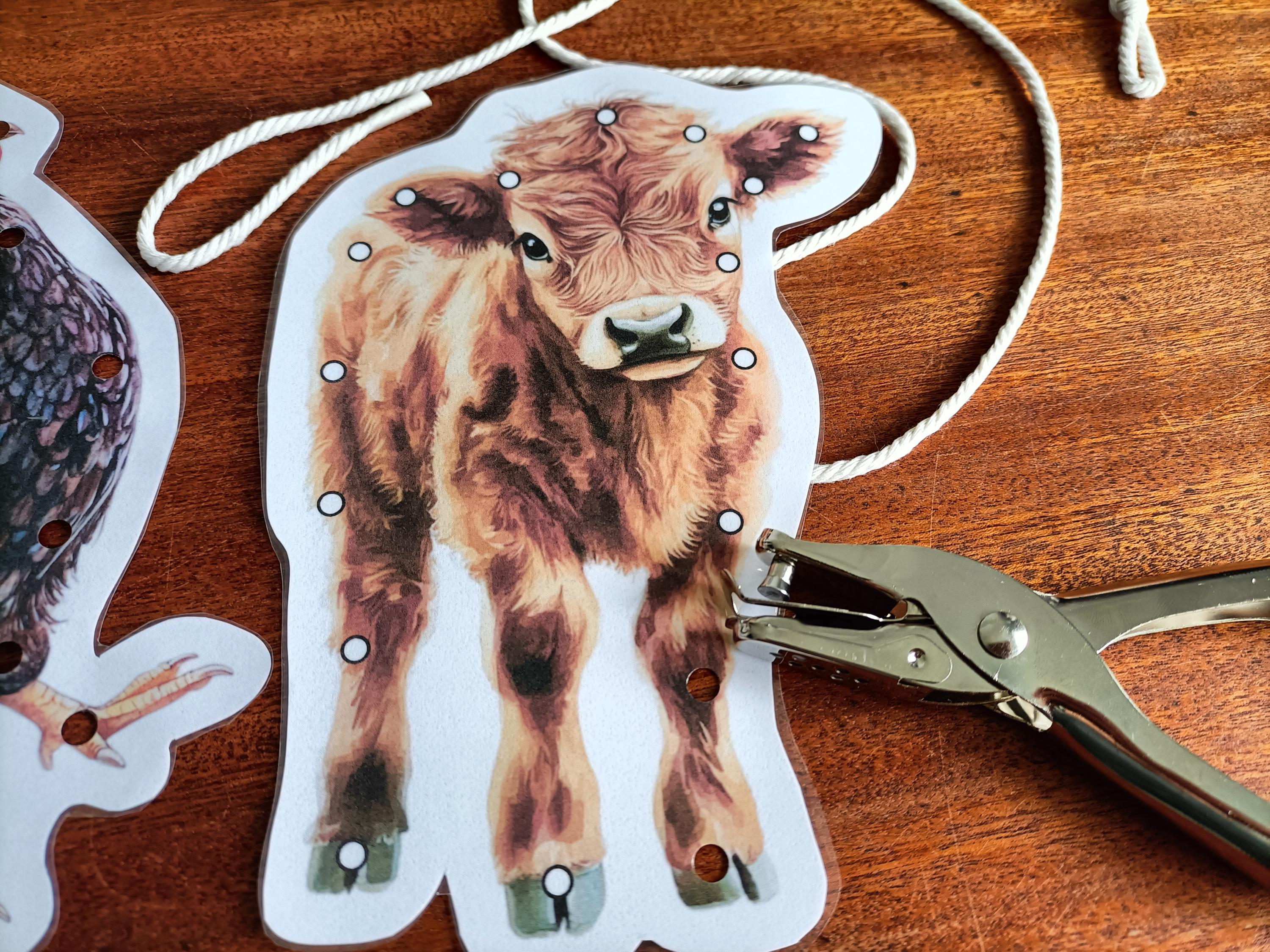 Farm Animals Lacing Cards | Fine Motor Skills Activity | Montessori ...