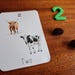 FARM Animals Number Flashcards 1-10 | Toddler Counting Cards ...
