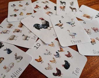 Woodland Number Flashcards 1-10 | Toddler Counting Cards | Preschool ...