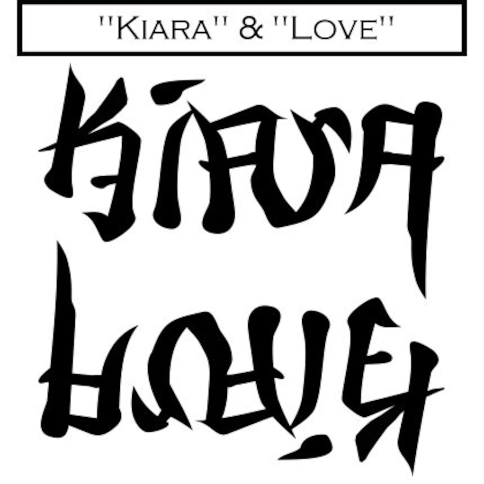 Custom Ambigram for 2 Names - One Name Rotates to Become Another - Etsy