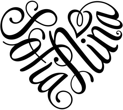 Custom Heart Design for 2 Names - Etsy