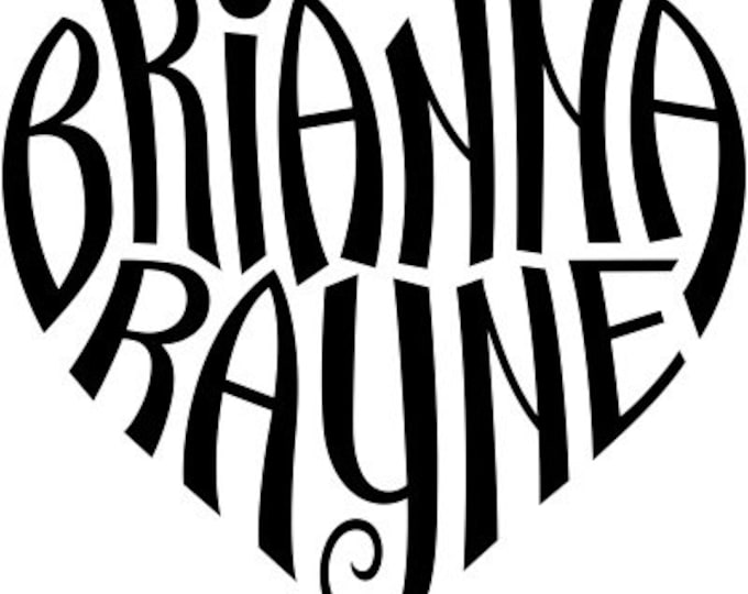 Custom Ambigram for 2 Names - One Name Rotates to Become Another - Etsy ...