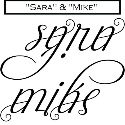 Custom Ambigram for 2 Names - One Name Rotates to Become Another - Etsy
