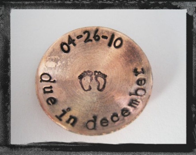 Custom Copper Hand Stamped Pocket Token for Dad to Brag - Etsy