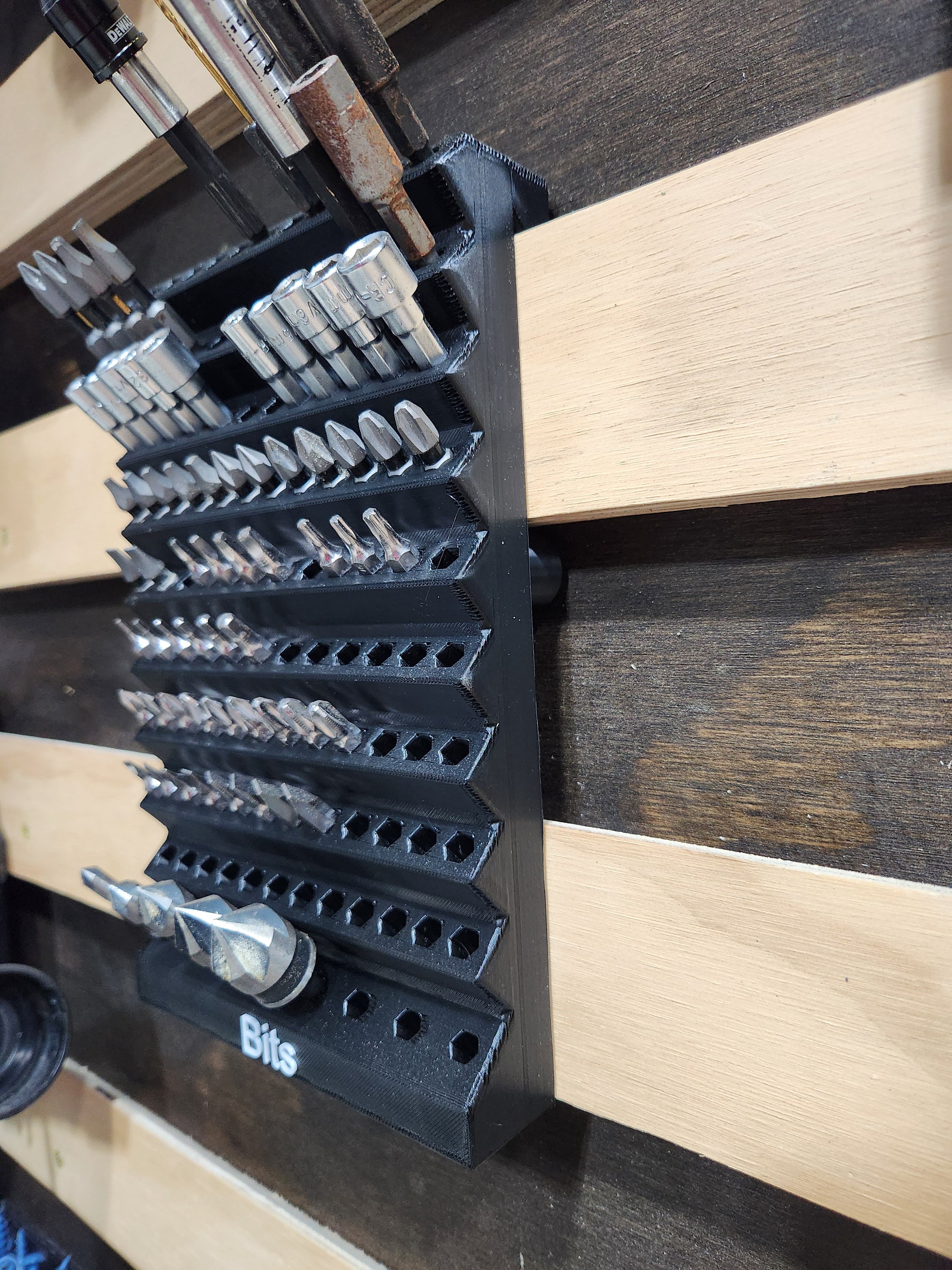 French Cleat Driver Bit Storage Rack - Etsy
