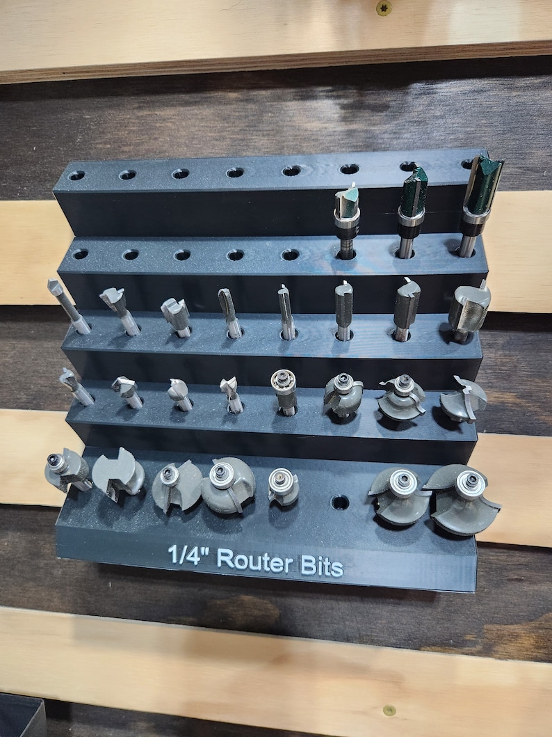 French Cleat Router Bit Storage Rack - Etsy