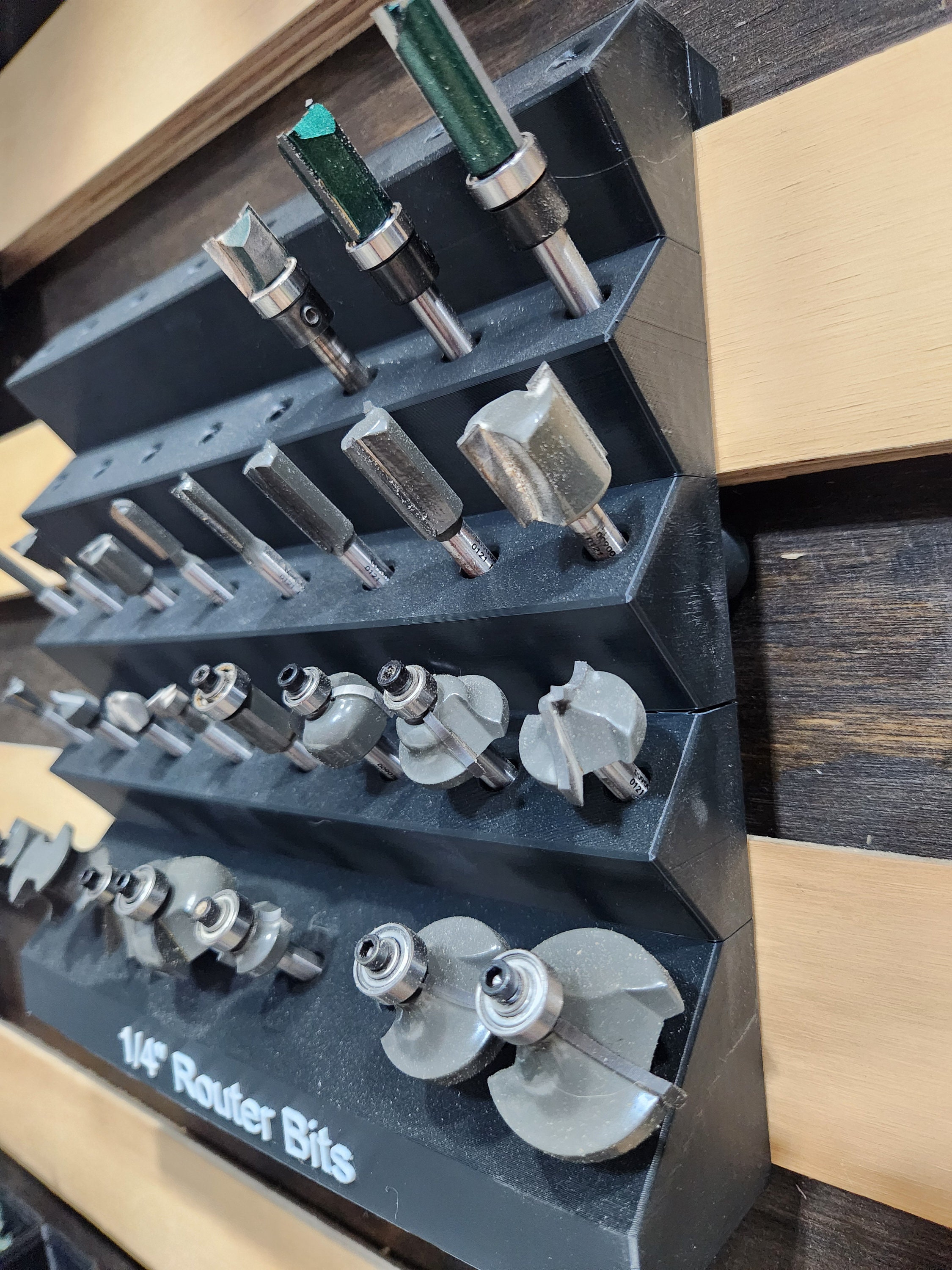 French Cleat Router Bit Storage Rack - Etsy