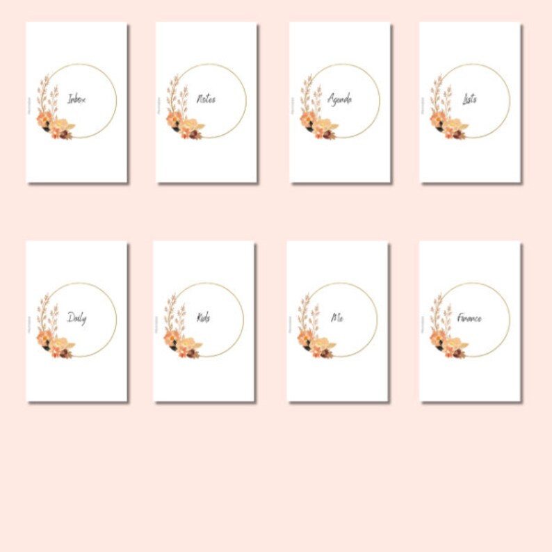 Personal Rings Section Covers Dashboard Set PDF File Personal Ring ...