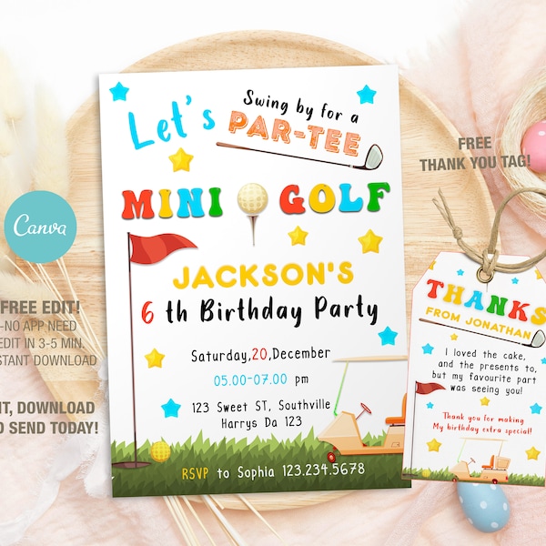 Golf Invitations - Etsy