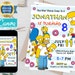 Editable Simpsons Birthday Invitation Template, Printable Birthday ...