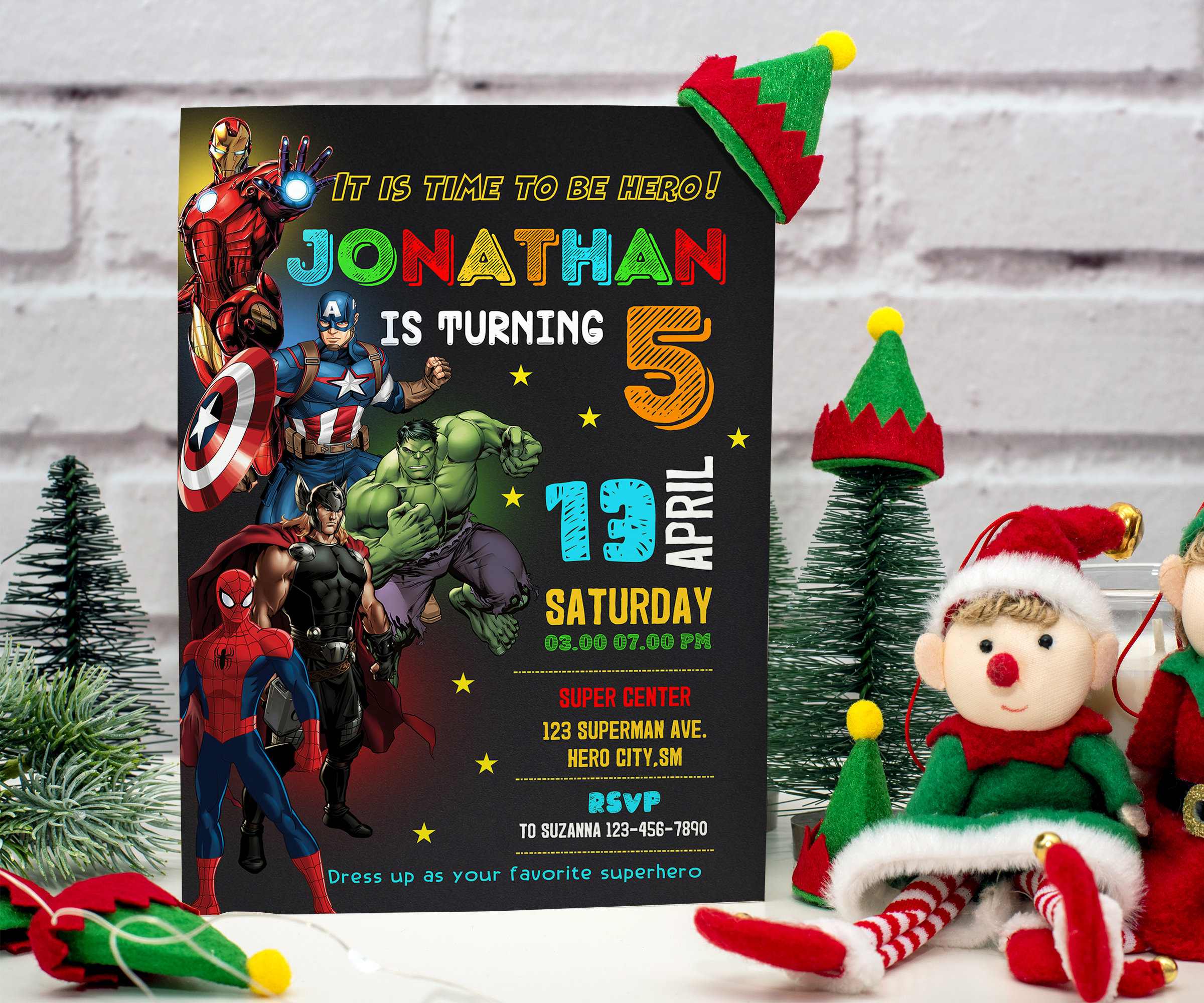 Editable Birthday Invitation Template, Printable Birthday Party ...