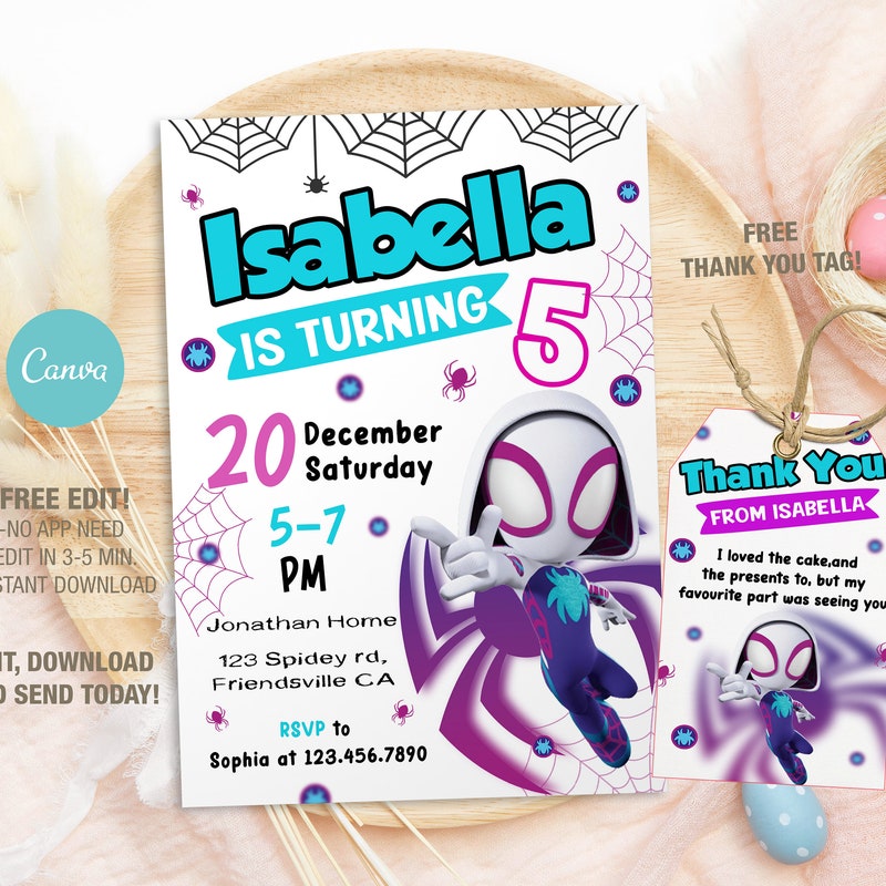 Gwen Ghost Spider Party - Etsy