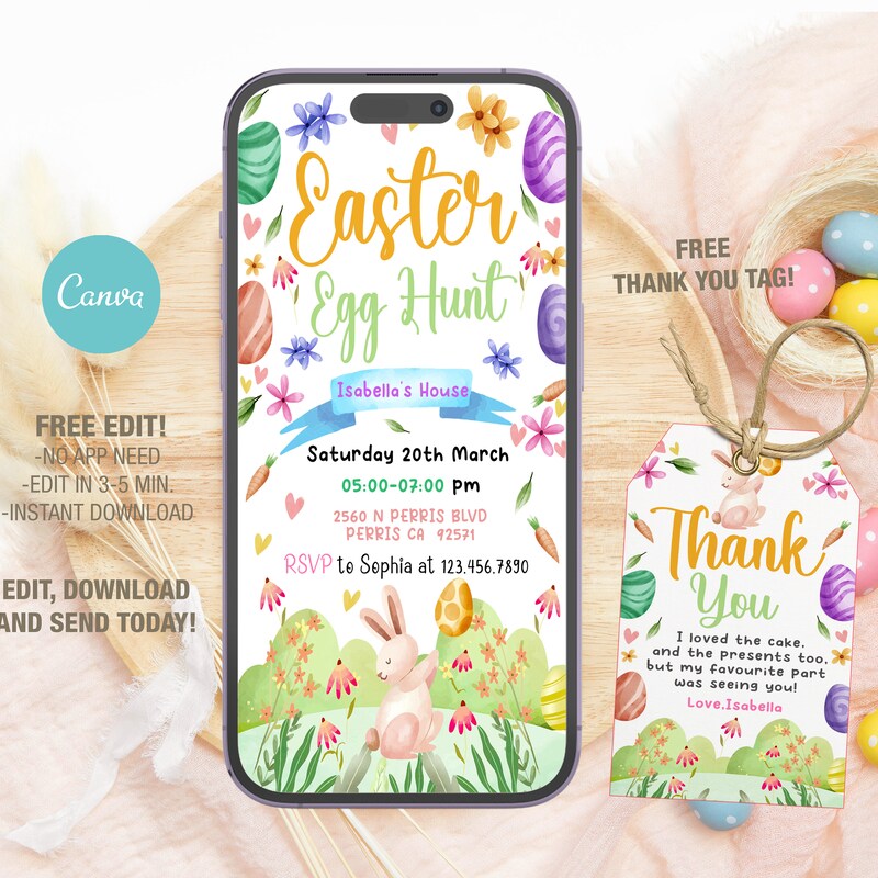 Easter Invitation - Etsy