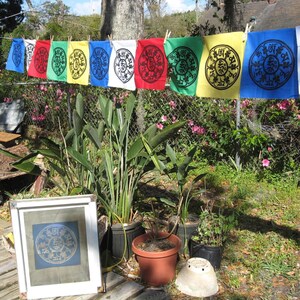 Compassion Mantra Silkscreened Prayer Flags - String of 5 - Etsy